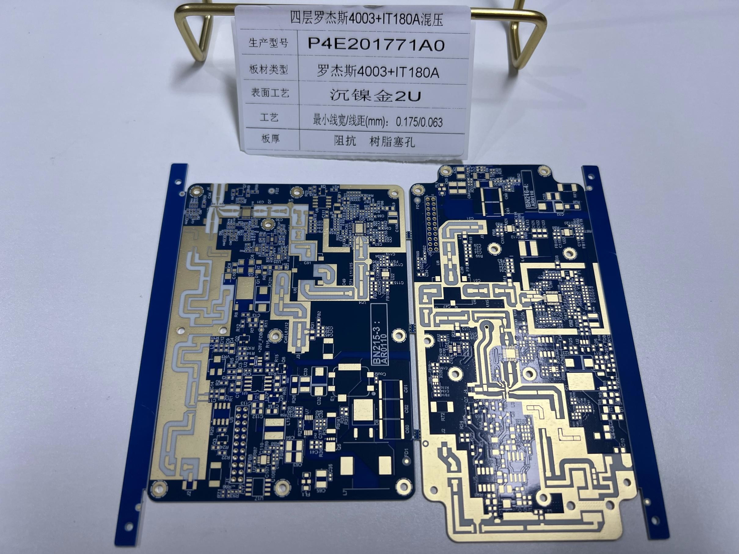 Hight Frequency Rogers Board PCB 1.6mm Dielectric 4 Layers R4003+IT180 ...